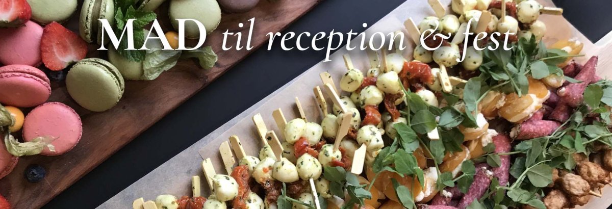 Mad ud af huset til reception, buffet mm. - GELATO DI NATURA