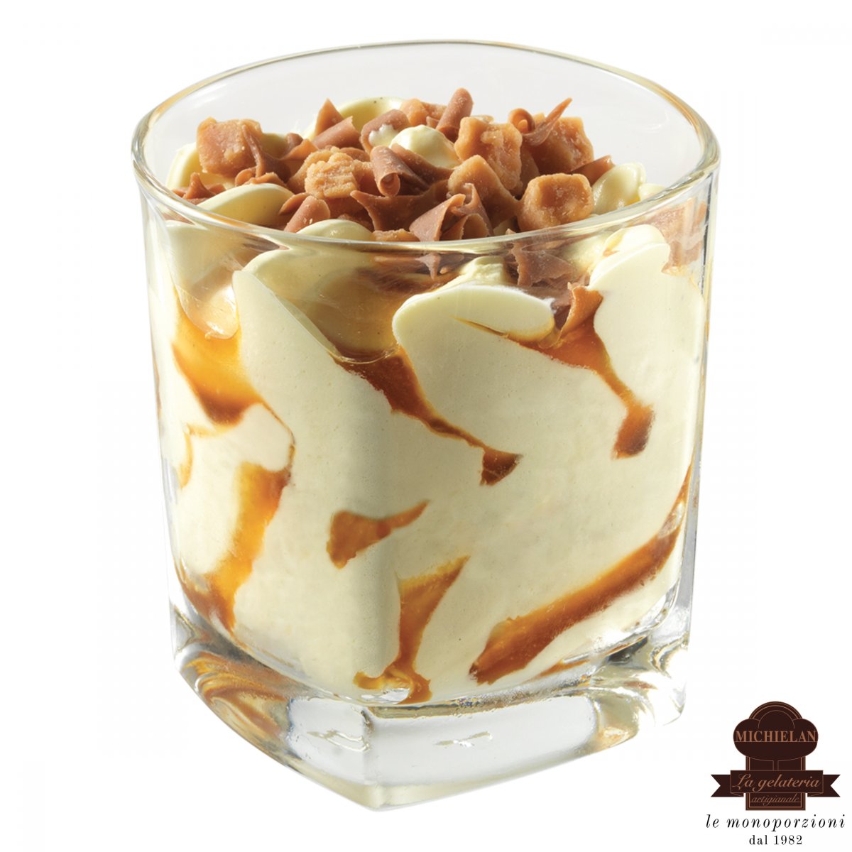 Whiskyglas Med Karamel Is 6x80 Gr Italiensk Portionsis Carefood